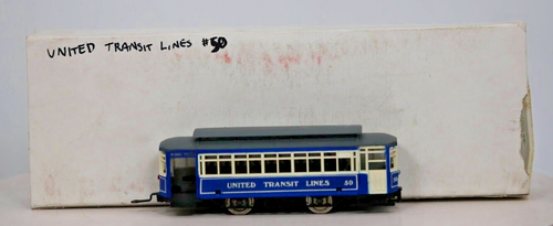 MEHANO UNITED TRANSIT LINES DUMMY USED IN BOX HO SCALE RUNS GOOD LQQK ...