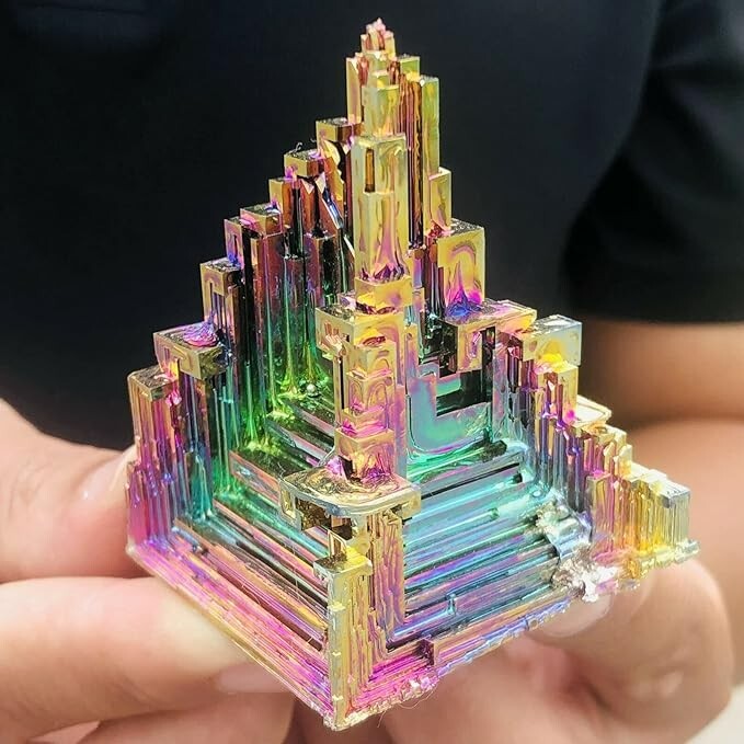 Aura Rainbow Titanium Bismuth Natural Quartz Crystal Mineral Point ...