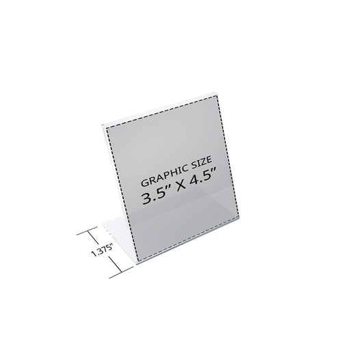 Azar Displays Angled L-Shaped Frame 3.5"x 4.5''High, 10-Pack | eBay