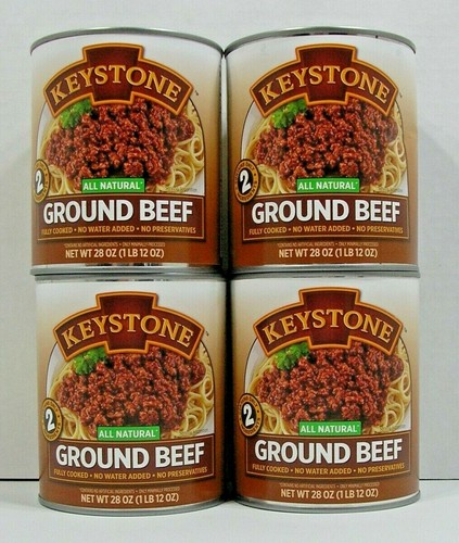 (4) KEYSTONE GROUND BEEF **ALL NATURAL - NO PRESERVATIVES - FULLY ...