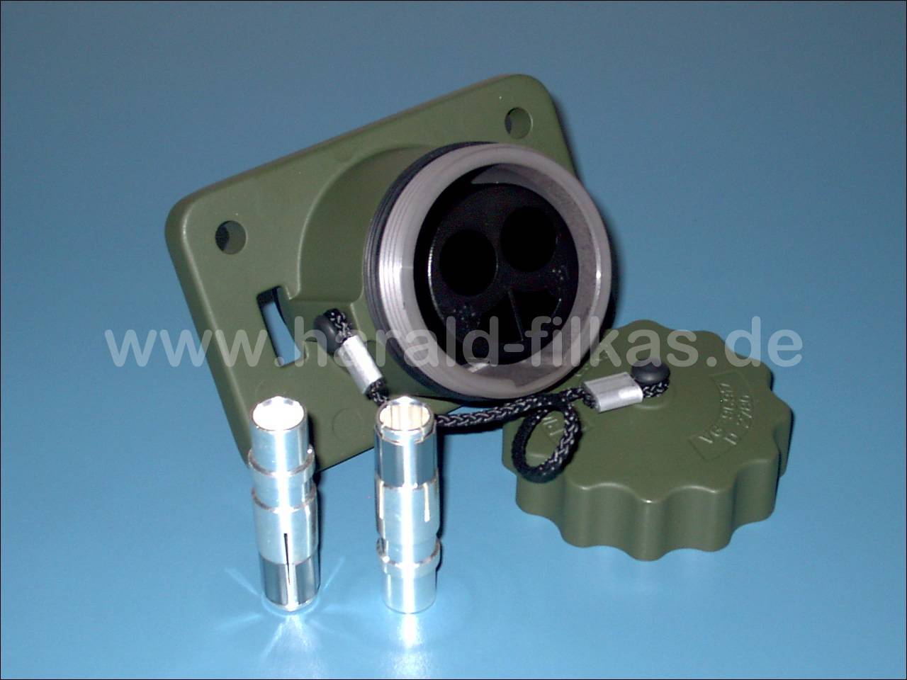 Startup aid NATO socket green to VG 96917 G, with lid on rope, up to 42 ...