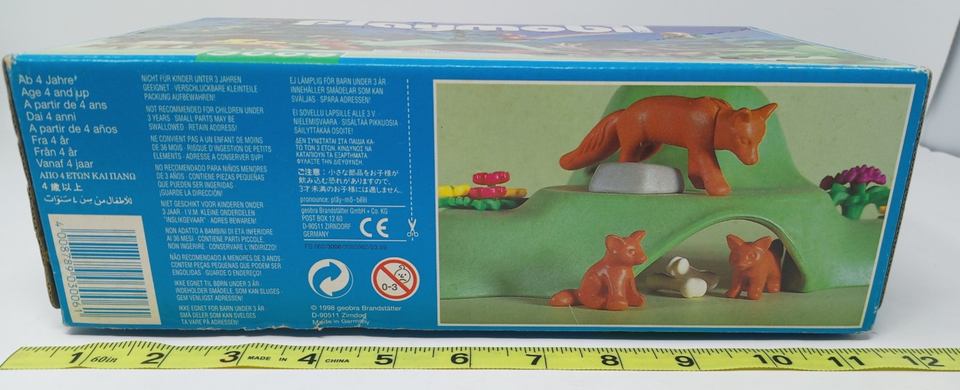 1998 Playmobil 3006 WOODLAND ANIMALS Forest Boars Fox Deer Owl Pine ...