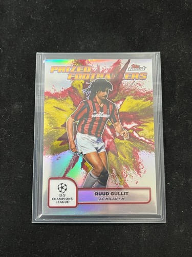 Ruud Gullit 2024-25 Topps Finest UCC Prized Footballers Fusion Red ...