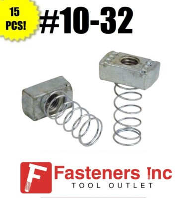 (Qty 15) #10-32 Spring Nuts for Unistrut Channel (#4116) P1006-1032 | eBay