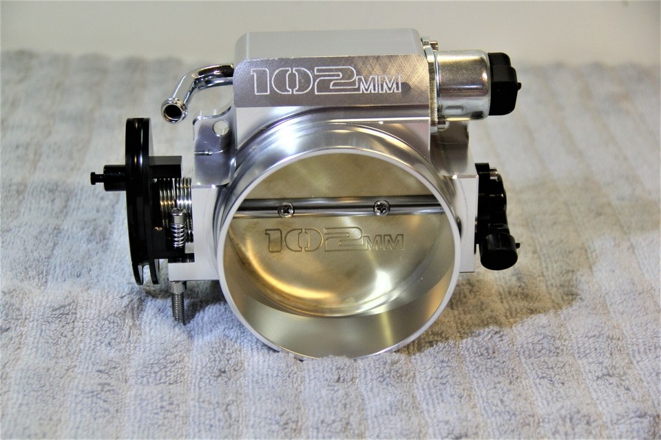 102MM ALUMINUM LS1 LS2 LS6 INTAKE MANIFOLD 5.3L 6.0 5.7L SILVER W ...