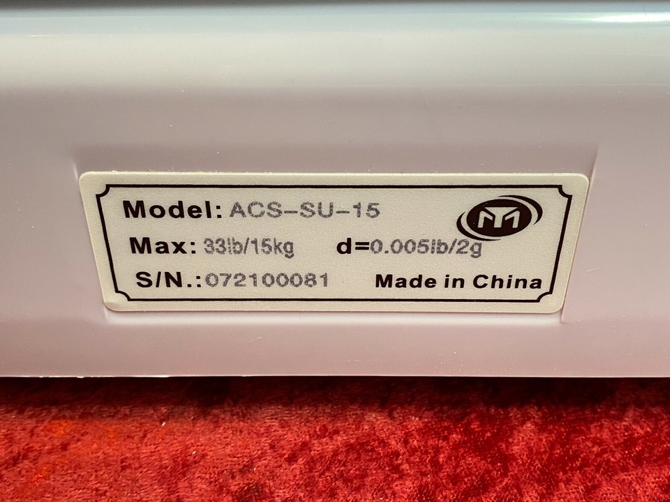 Used MEASURETEK 12R990 Washdown Bench Scale,Digital,3kg/6.6 lb. | eBay