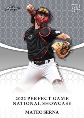 Mateo Serna 2022 Feuille Parfait Jeu " 1ère Ever Imprimé " Carte Rookie ...