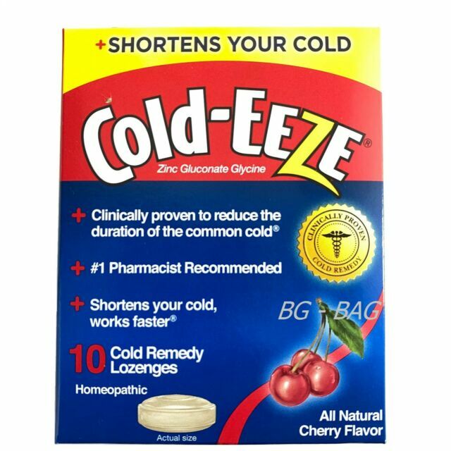 Cold-EEZE Zinc Cold Natural Cherry Flavor Lozenge - 18 Count for sale ...