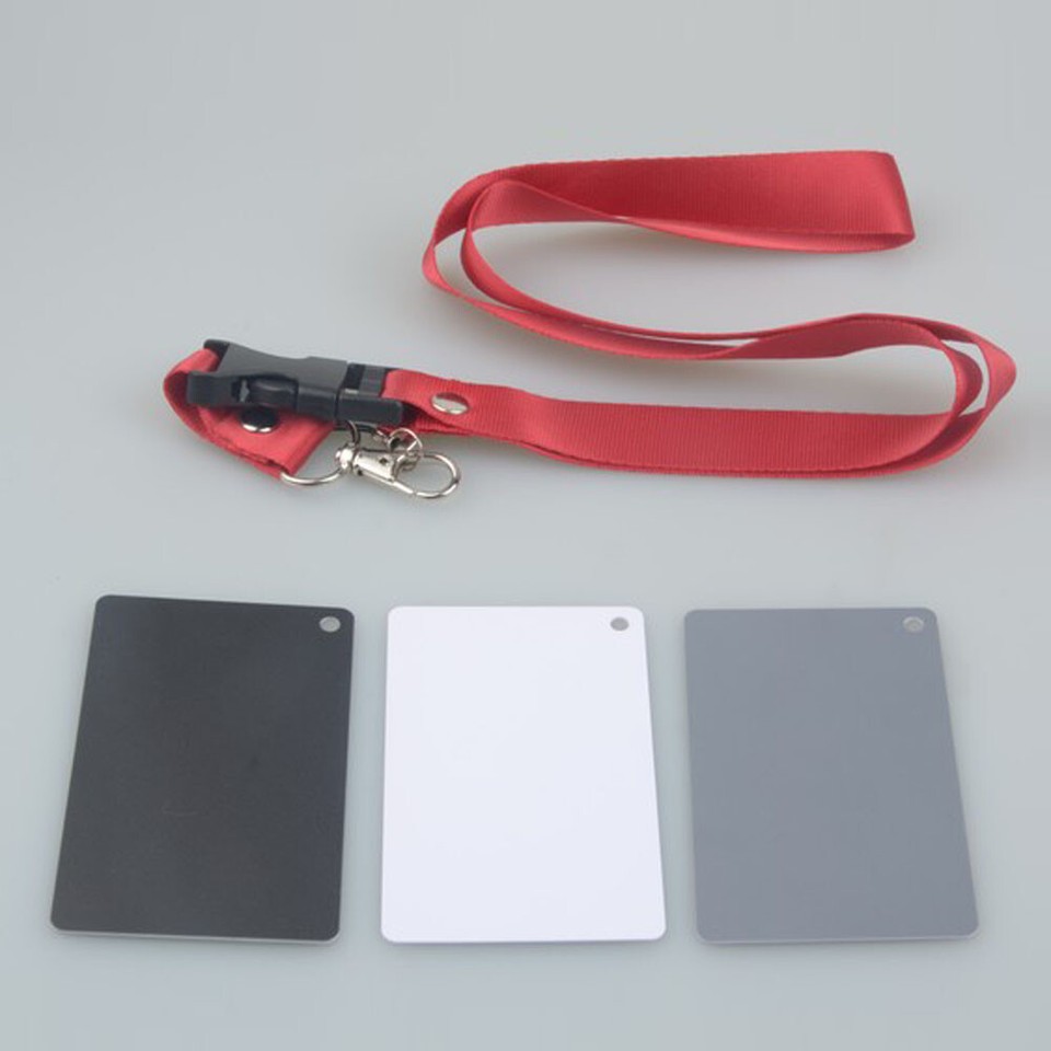 Balance Cards 3 in 1 Color Calibration Cards with Neck Strap for ...