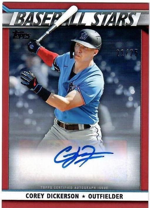 2020 Topps Update Series - Baseball Stars Autographs Corey Dickerson # ...