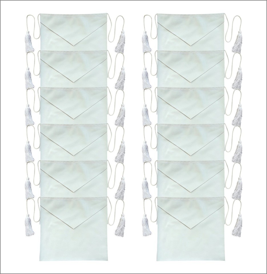 MASONIC 100% LAMBSKIN CANDIDATE / ENTERED APPRENTICE SET OF 12 APRON ...