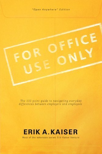 For Office Use Only By Erik A. Kaiser 9780984323500 | eBay