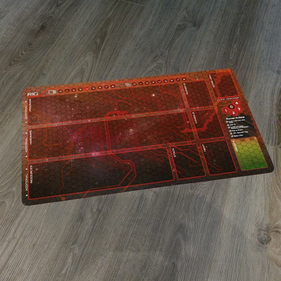 Android Netrunner LCG Playmat - Anarch Runner Red | eBay