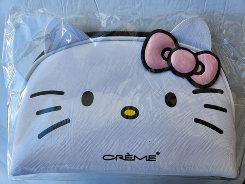 THE CREME SHOP HELLO KITTY SANRIO COSMETIC BAG WHITE & PINK | eBay