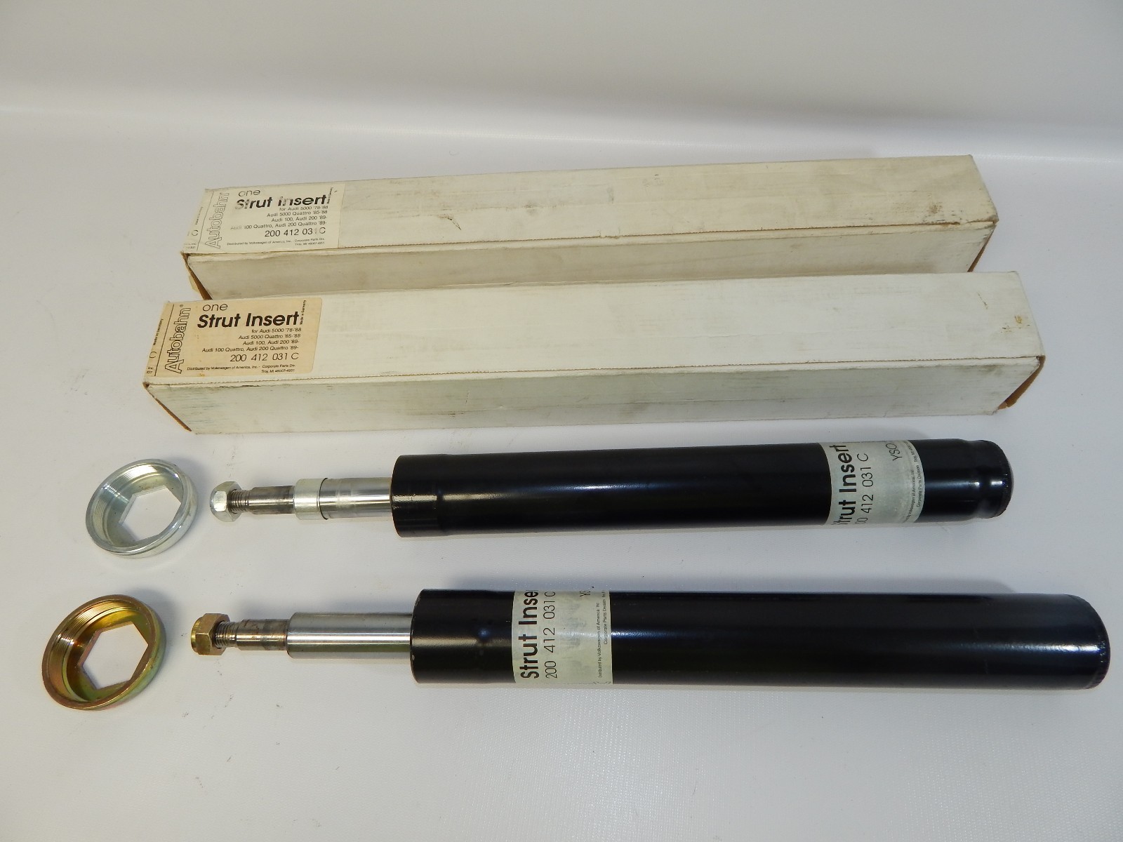 Set of 2X New OEM 1978-1997 VW Audi Front Suspension Strut Cartridge ...