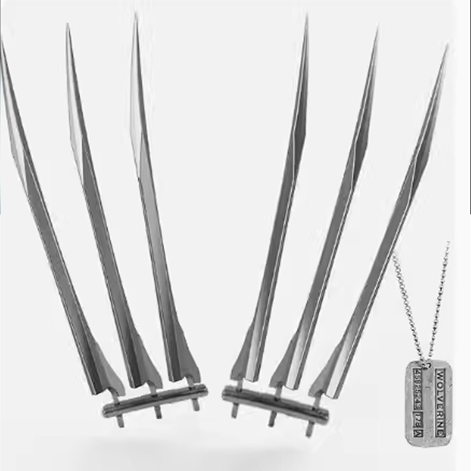 X-Men Wolverine Adamantium Claws Set Replica Cosplay Props Logan Claw ...