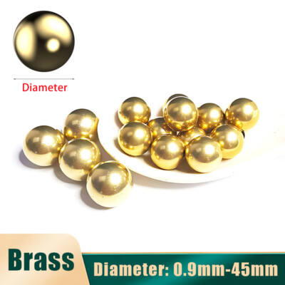 Precision Brass Solid Balls Bearing Balls Dia 0.9mm-45mm Brass Beads ...