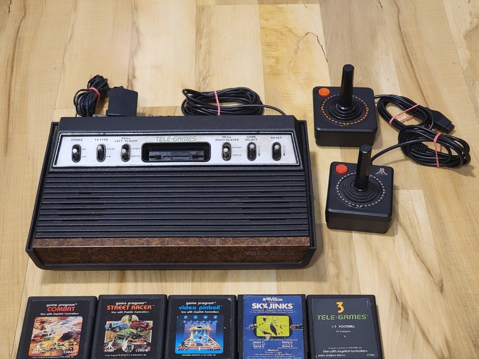 Sears Tele-Games Atari 2600 Console Tested Working + 20 Games | eBay