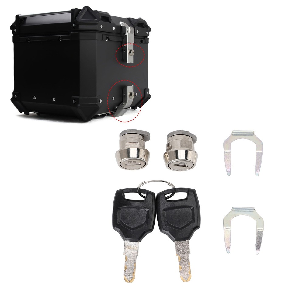 *Motorcycle Top Box Lock Cylinder Core Plug And Keys For 25L 32L 36L ...