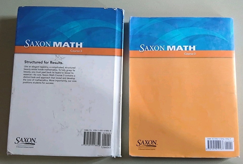 Saxon Math Course 3 Student Text & Solutions Manual Set | eBay