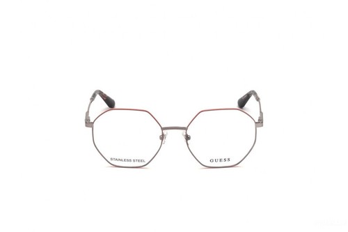 GUESS GU2849 006 Rose Silver Metal Optical Eyeglasses Frame 53-19-140 ...