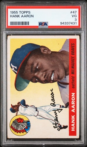 1955 Topps Hank Aaron PSA 3 | eBay
