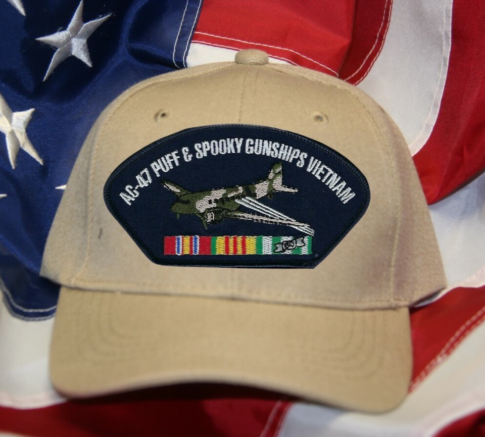 AC-47 SPOOKY GUNSHIP HAT PATCH US ARMY PIN UP VETERAN GIFT WOW | eBay