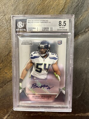2012 Bowman Sterling - Autographs #105 Bobby Wagner (AU, RC) BGS 8.5/10 ...