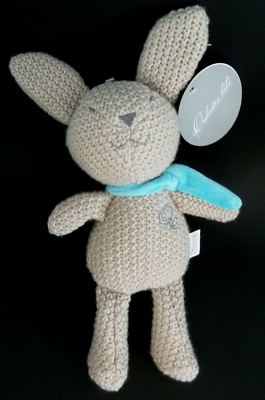 F1. DOUBLE RABBIT ORCHESTRA PREMAMAN ORC GREY KNIT WOOL BLUE SCARF 25 ...