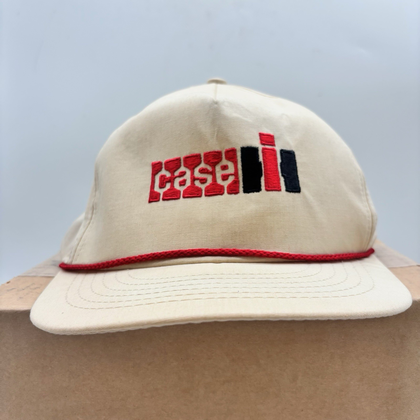 vintage case construction trucker hat Broken SnapBack - Gem