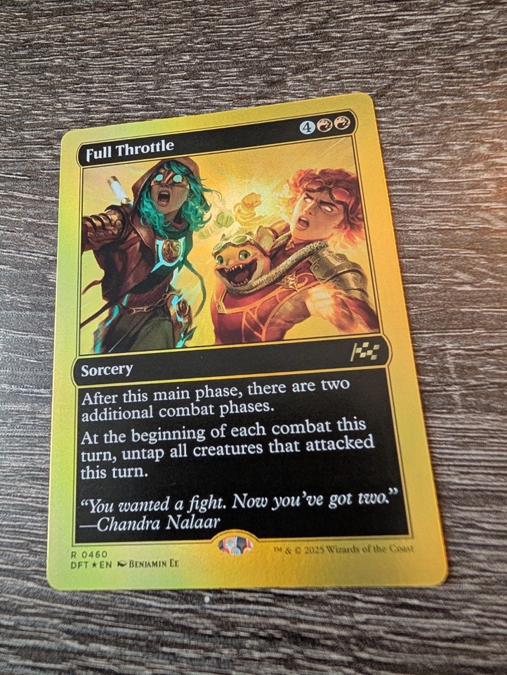 Full Throttle (First-Place Foil) 460 (R) MTG Aetherdrift (DFT) | eBay