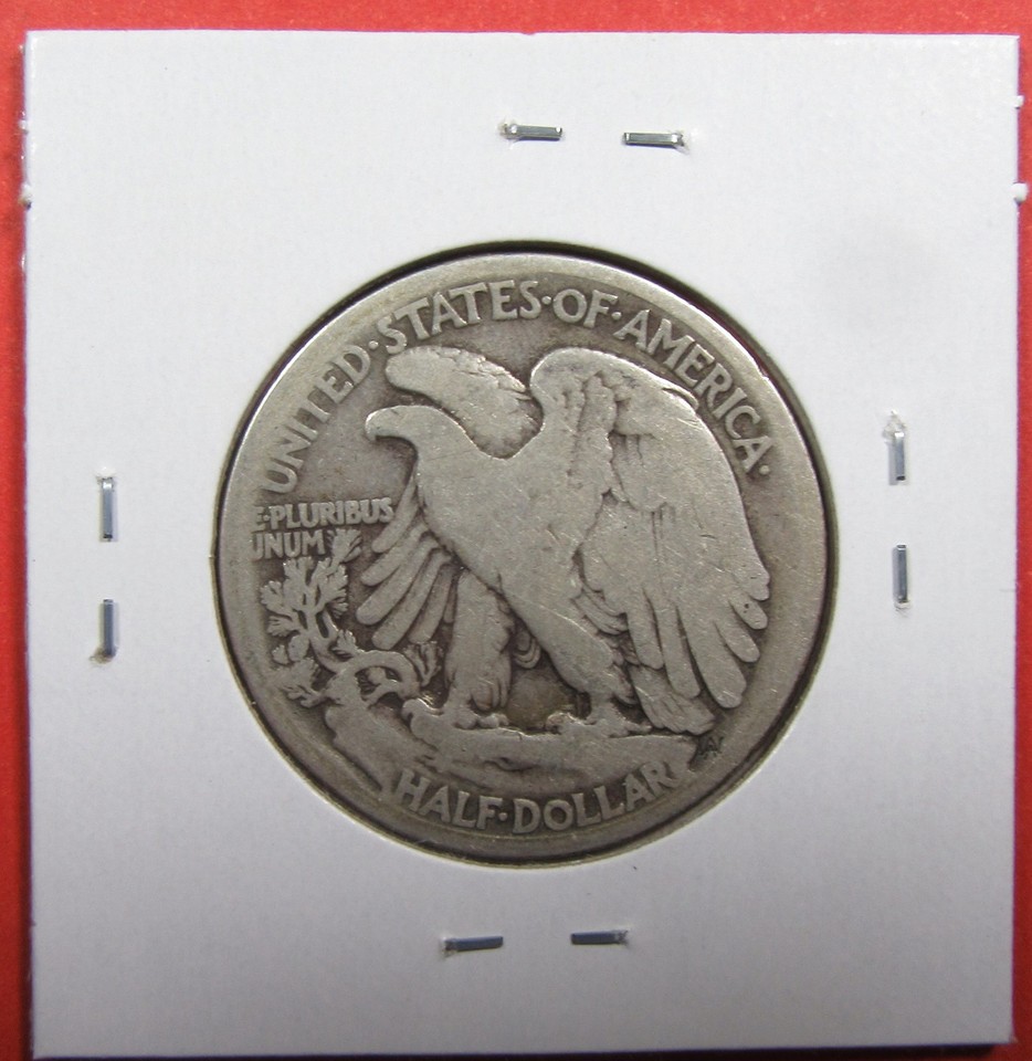 1916-S 50c U.S. Walking Liberty half dollar. Circ. 1st year S-Mint ...