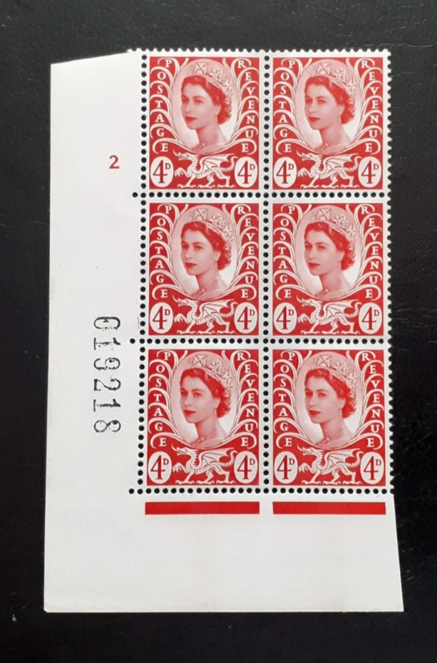 Pre-Decimal Wales W10 4d Cylinder Block 2 No Dot U/M | eBay UK