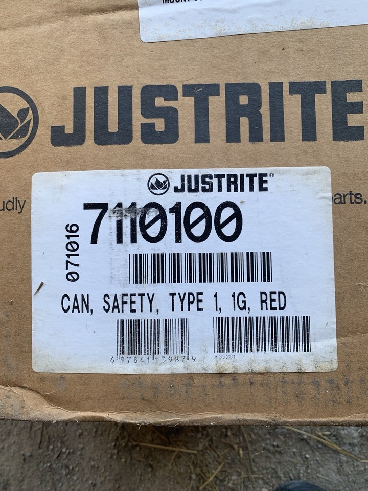 Just Rite One Gallon Gas Safety Can-NIB-7110100 | eBay