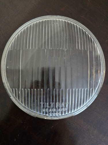 Original VINTAGE GUIDE TILT RAY GLASS Auto Headlight Headlamp LENS ...