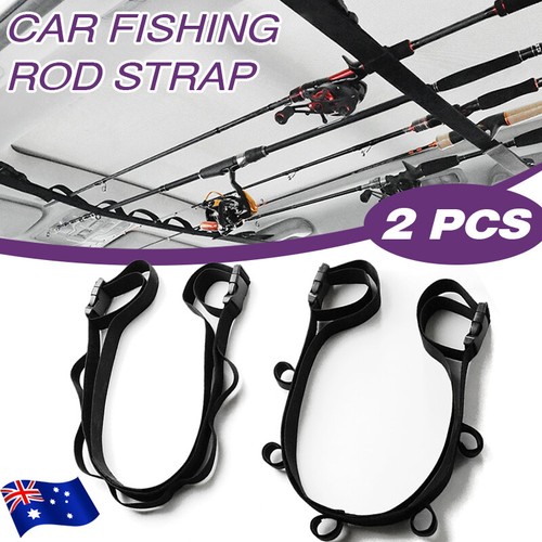 2pcs Car Fishing Rod Strap Fishing Rod Storage Rack Rod Carrier Holder ...