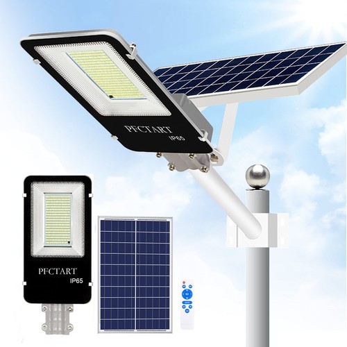 1000W 5000W Commercial LED Solar Street Light Dusk to Dawn Parking Lot ...