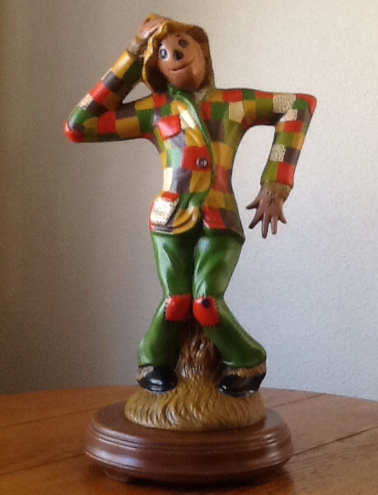 Vtg Pottery Mold Ceramic Statue Figure Halloween Scarecrow Wizard of Oz ...