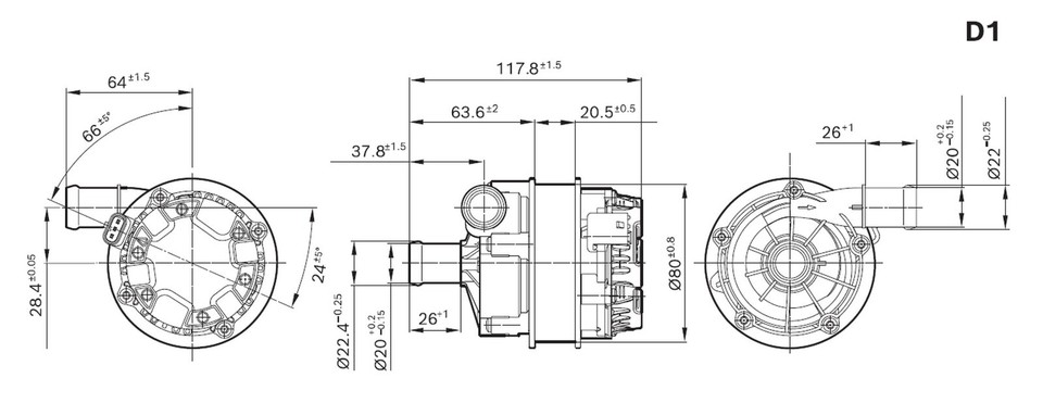 Bosch 078 PCE electric coolant intercooler battery circulation heater ...