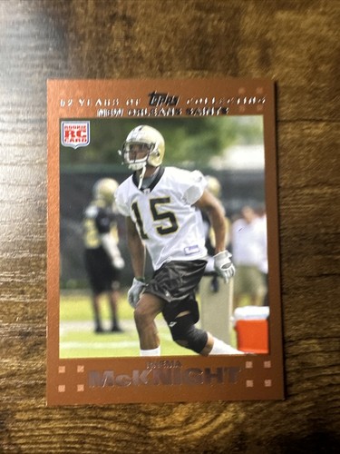 2007 Topps Football Rhema Mcknight /2007 Indianapolis Colts #335 Copper ...