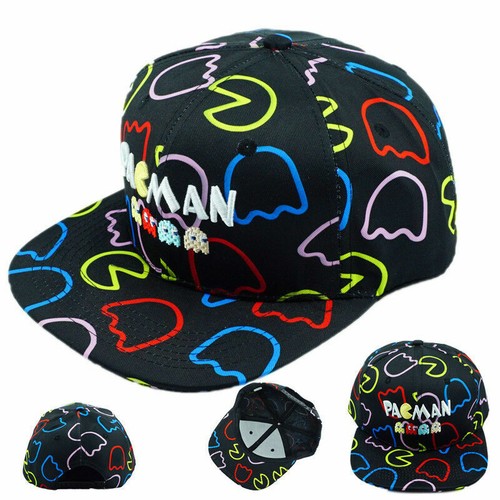 Classic Pac Man Hat Snapback Hats Cap Unisex Adjustable Baseball ...