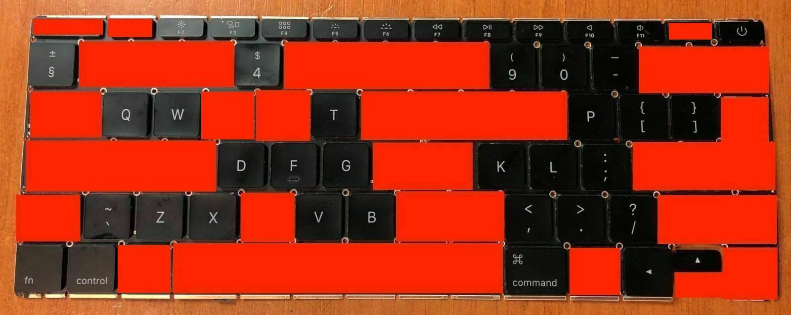 Apple Macbook 12'' A1534 2015 2016 single keyboard key replacement ...