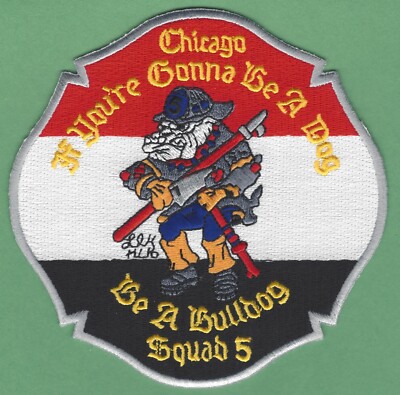 CHICAGO SQUAD COMPANY 5 FIRE PATCH BULLDOG | eBay