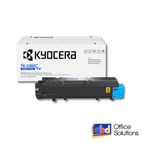 Genuine Kyocera TK-5382 C/M/Y/K Toner Cartridges for ECOSYS MA4000cifx ...
