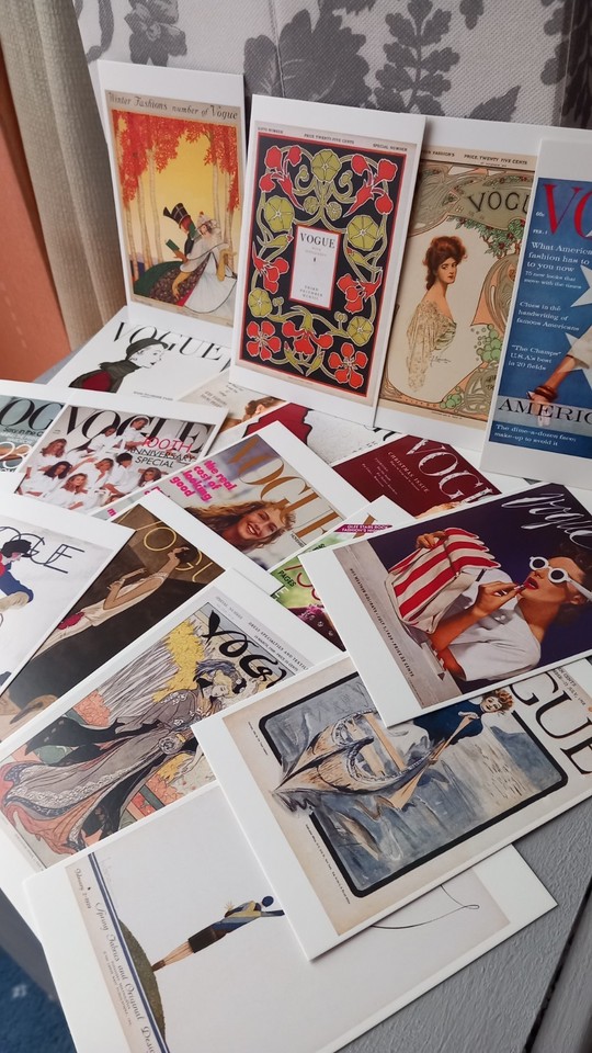 Vogue Magazine Cover Postcards - Lucky Dip of 4 Postcards - Art Craft ...