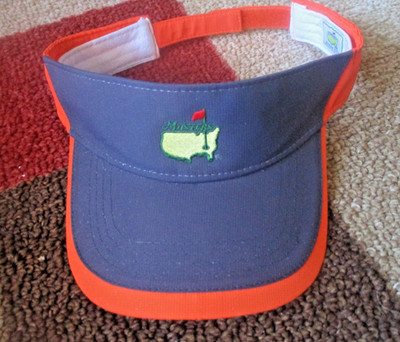 vtg - THE MASTERS golf visor - Augusta National GC - Orange & brown | eBay