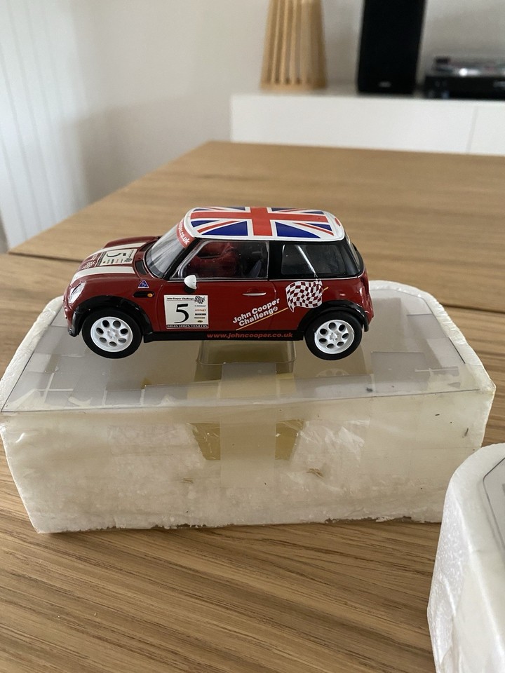 Scalextric Mini Cooper Cars Red Yellow, Pair, Unboxed | eBay UK