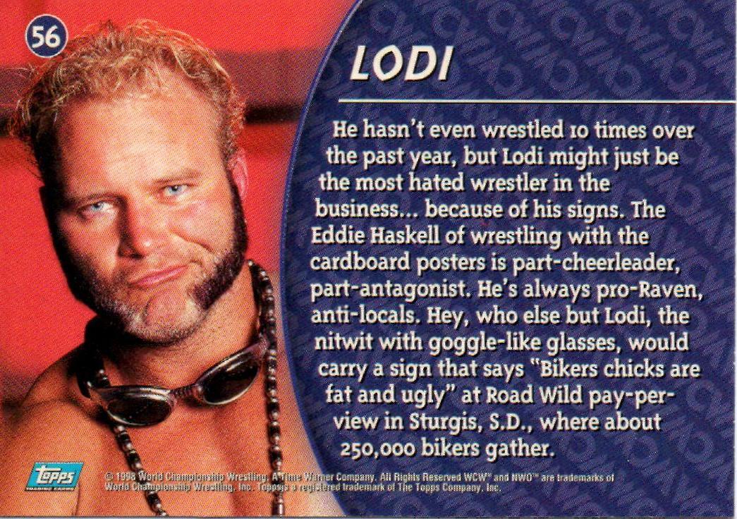 Lodi WCW Pro Wrestling Trading Card 1998 #56 Topps WWE WWF Wrestler | eBay
