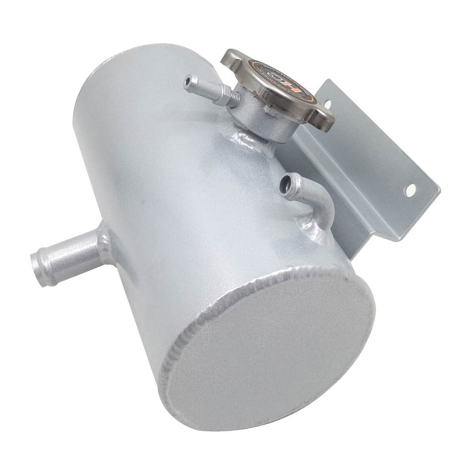 Universal Aluminum Radiator Header Horizontal Round Coolant Overflow ...