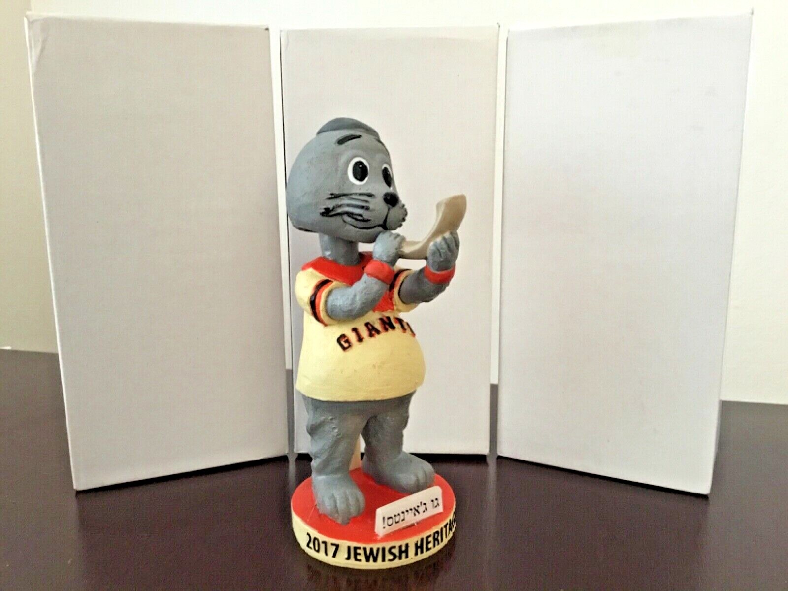 SF GIANTS MLB MASCOT LOU SEAL JEWISH HERITAGE BOBBLEHEAD SGA 2017 NEW ...